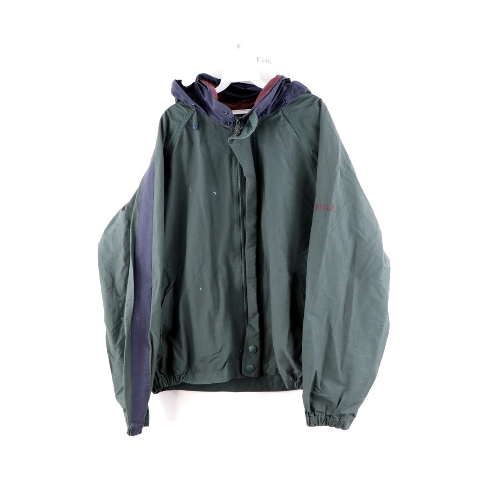 Vintage 90s Nautica Hooded Parka Jacket Green - Gem